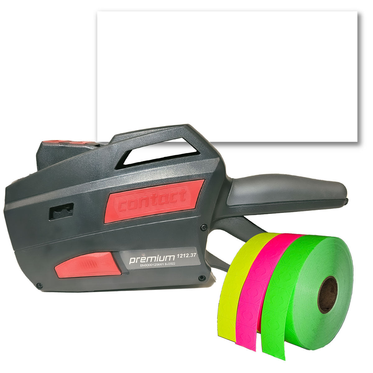 Contact Premium® 1212.37 - Two Line Price Gun & Compatible Labels