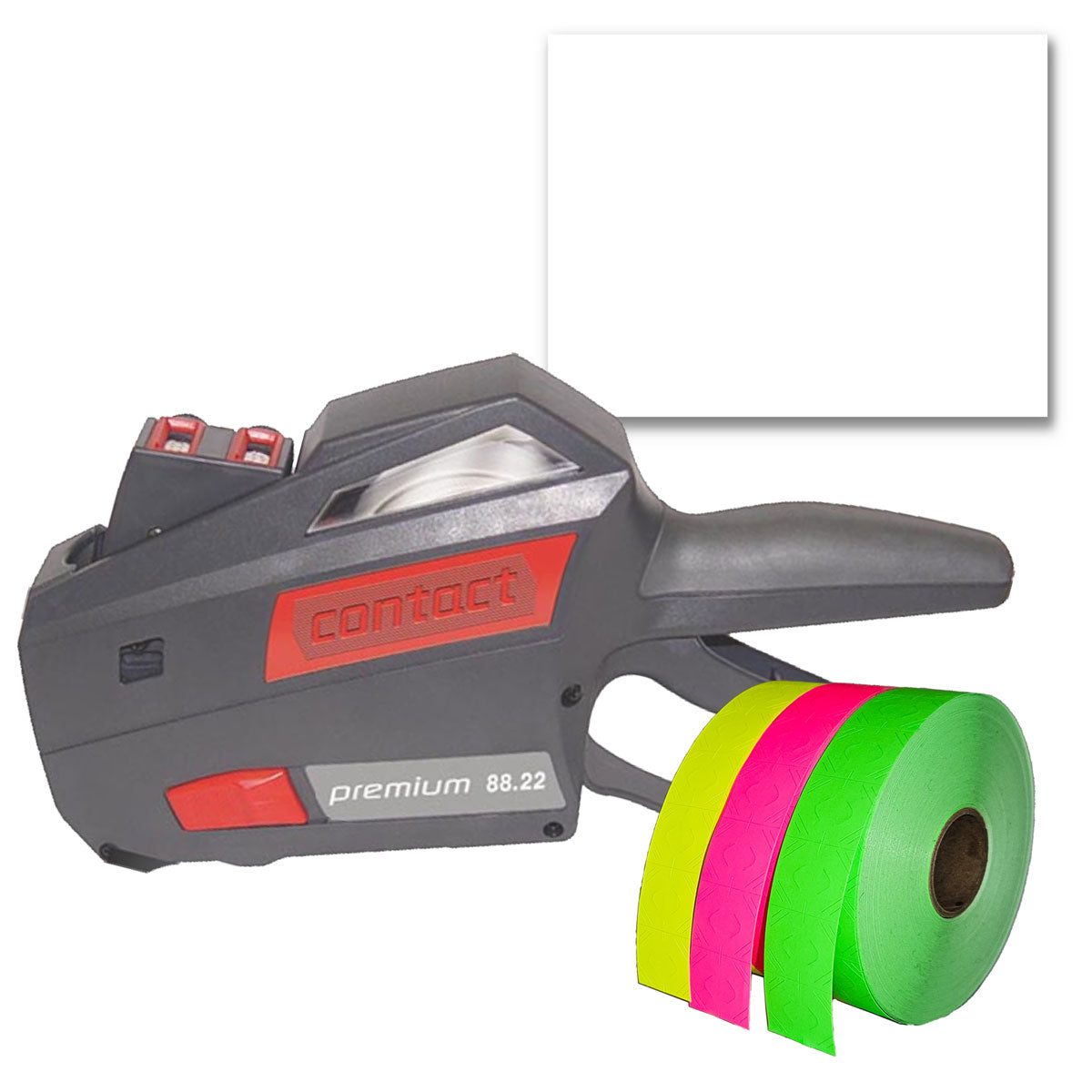 Contact Premium® 88.25 - Two Line Price Gun & Compatible Labels