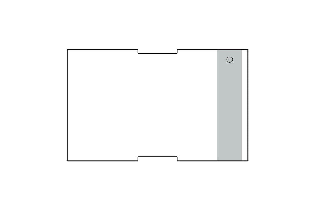 2.25 x 1.375 Direct Thermal Hang Tags With Color Bar