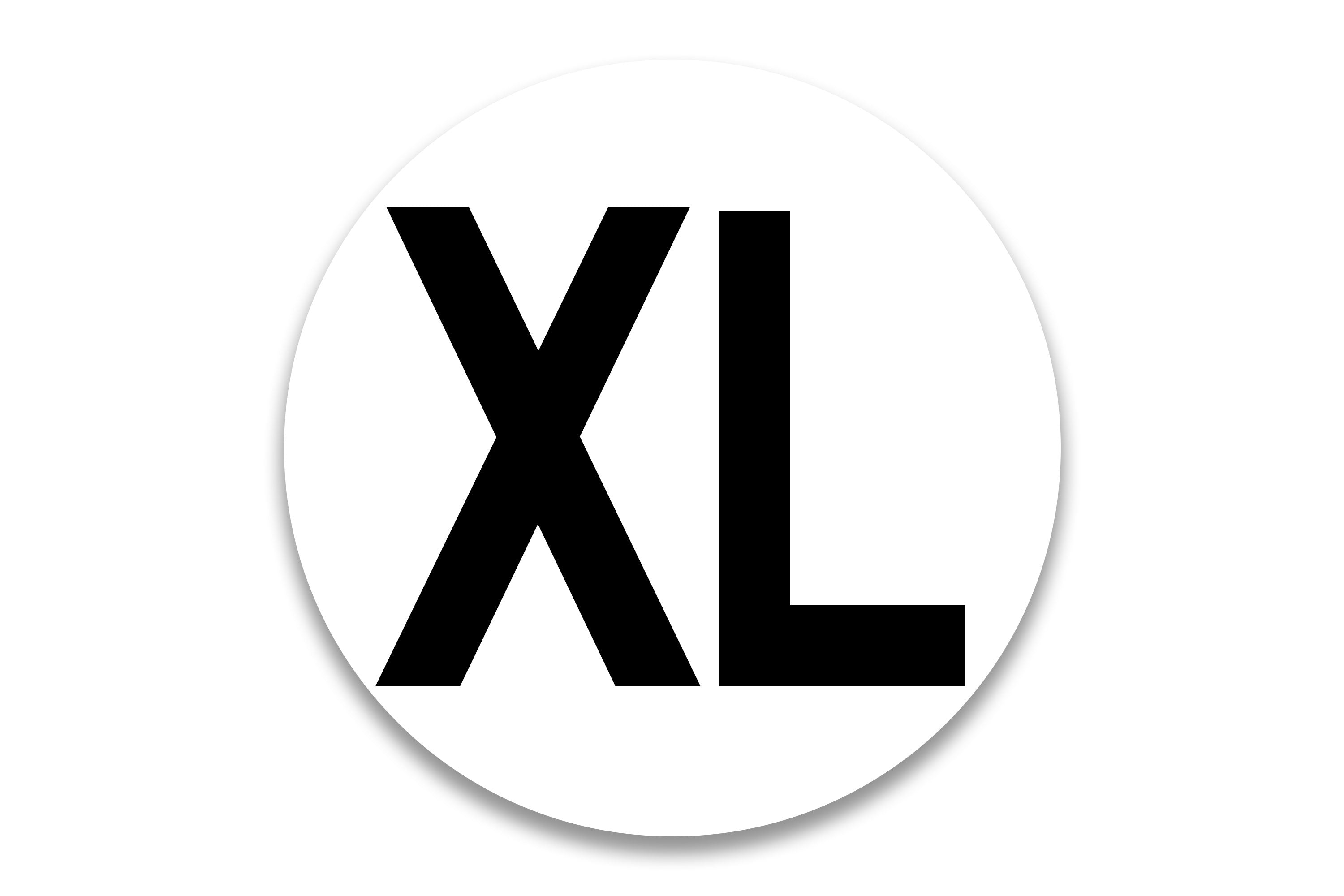 Size Sticker - XLarge